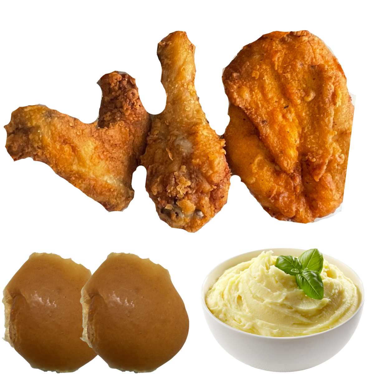 DINNER BOX (3 PCS Mix Chicken, 2 Rolls & 1 Mash Potato) – Yonkers Halal ...