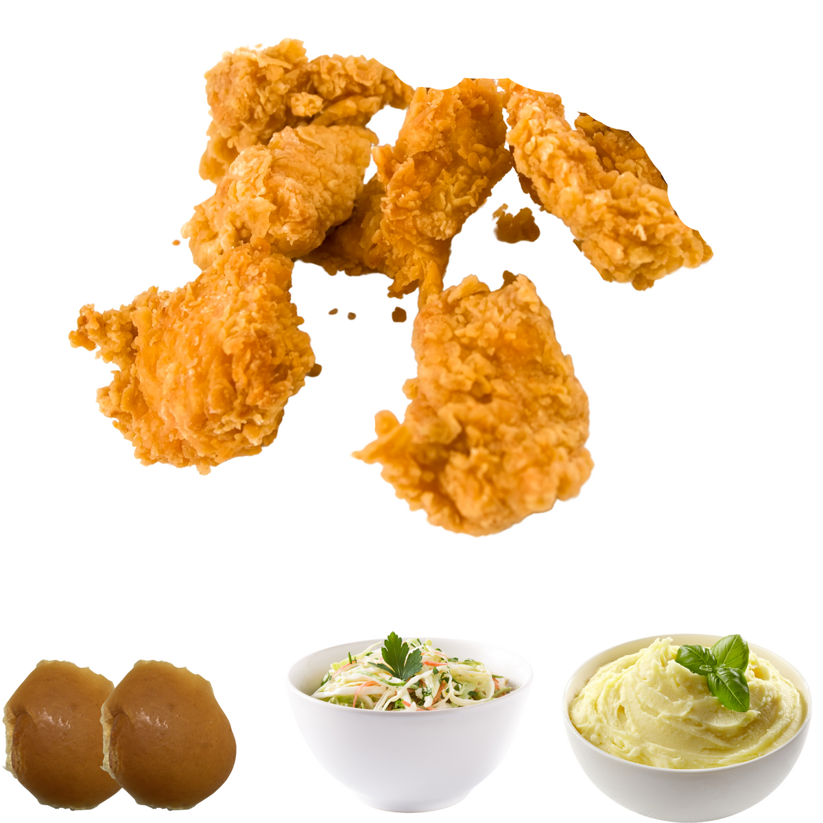 JUMBO BOX 5 PCS Mix Chicken, 2 Rolls, 1 Mash & 1 Coleslaw – Yonkers ...