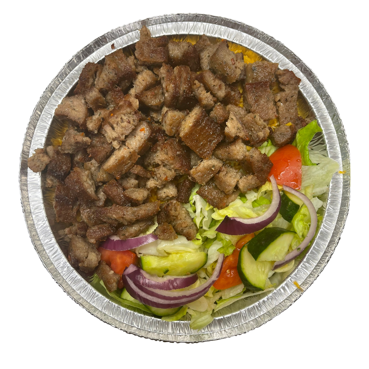Lamb Over Rice With Salad – Yonkers Halal Fried Chicken and Gyro