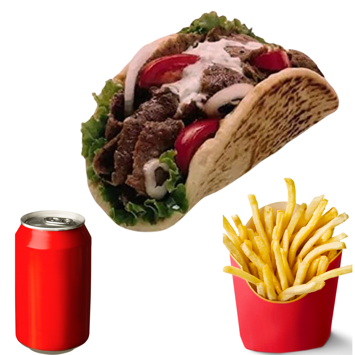 Lamb Gyro with Fries & Soda – Yonkers Halal Fried Chicken and Gyro
