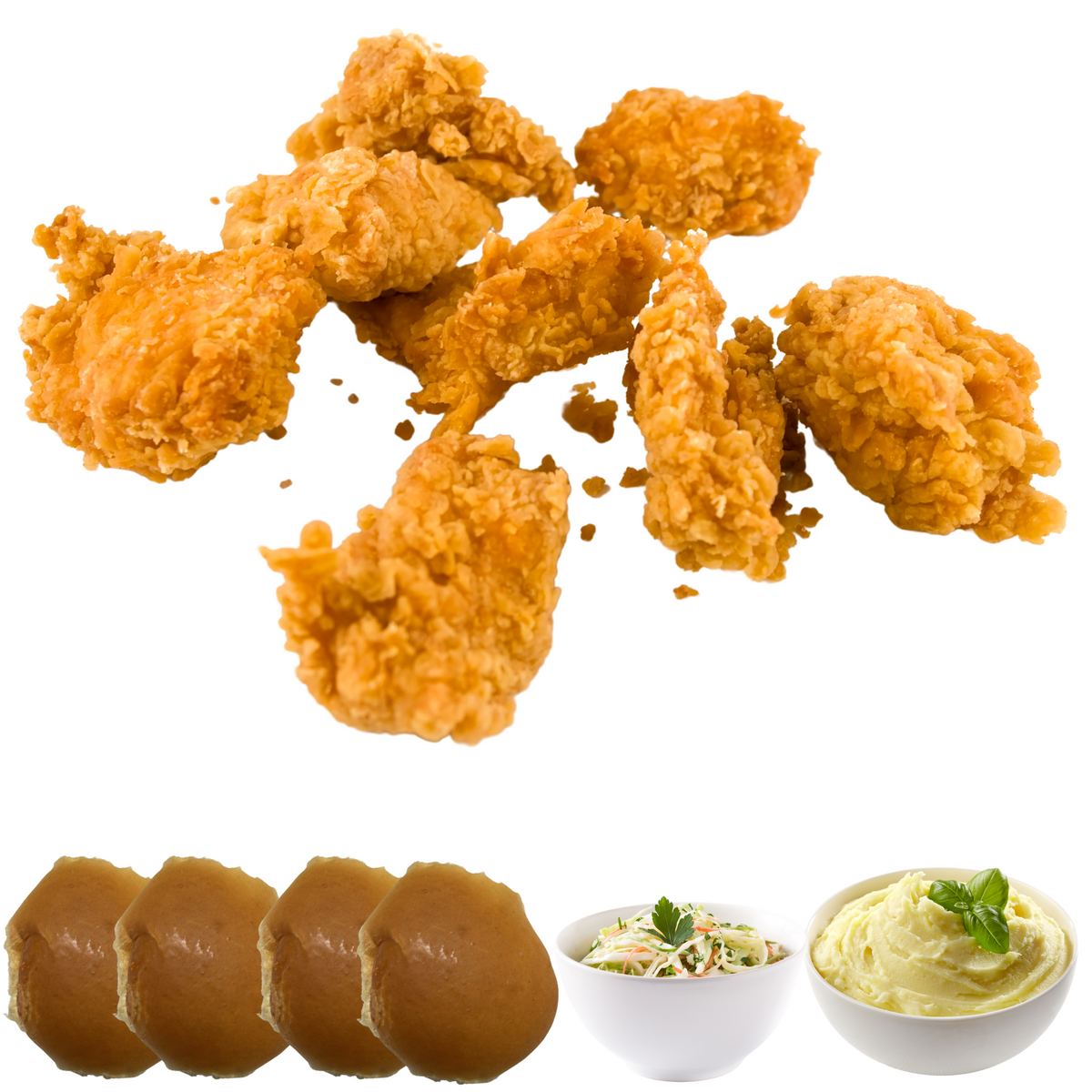VALUE PACK (9 PCS Mix Chicken,4 Rolls, 1 Mash & 1 Pint Coleslaw ...